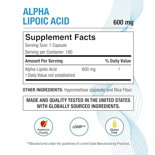 high potency alpha lipoic acid supplement