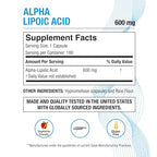 high potency alpha lipoic acid supplement