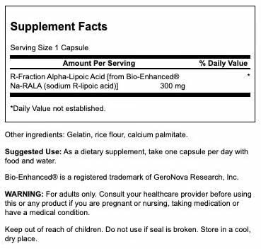 high potency alpha lipoic acid supplement