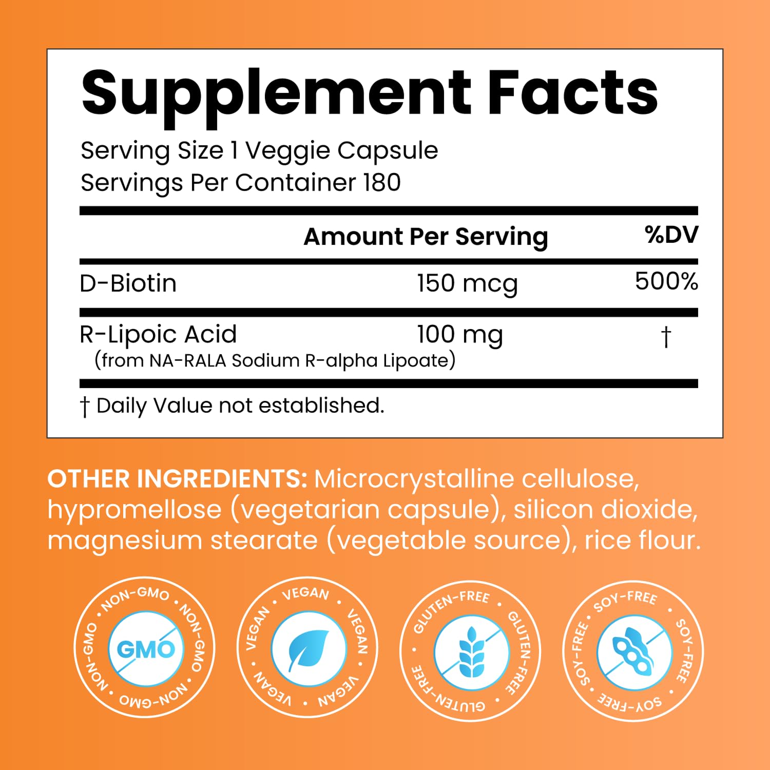 High potency alpha lipoic acid supplement
