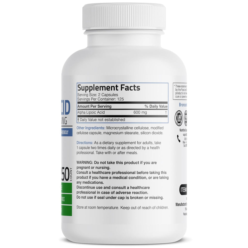 high potency alpha lipoic acid supplement