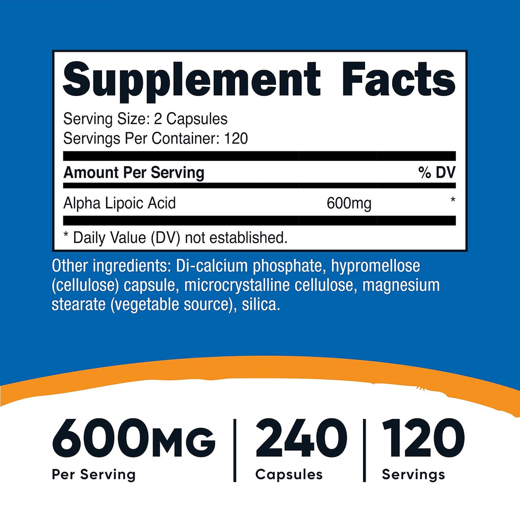 high potency alpha lipoic acid supplement