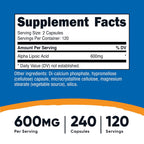 high potency alpha lipoic acid supplement