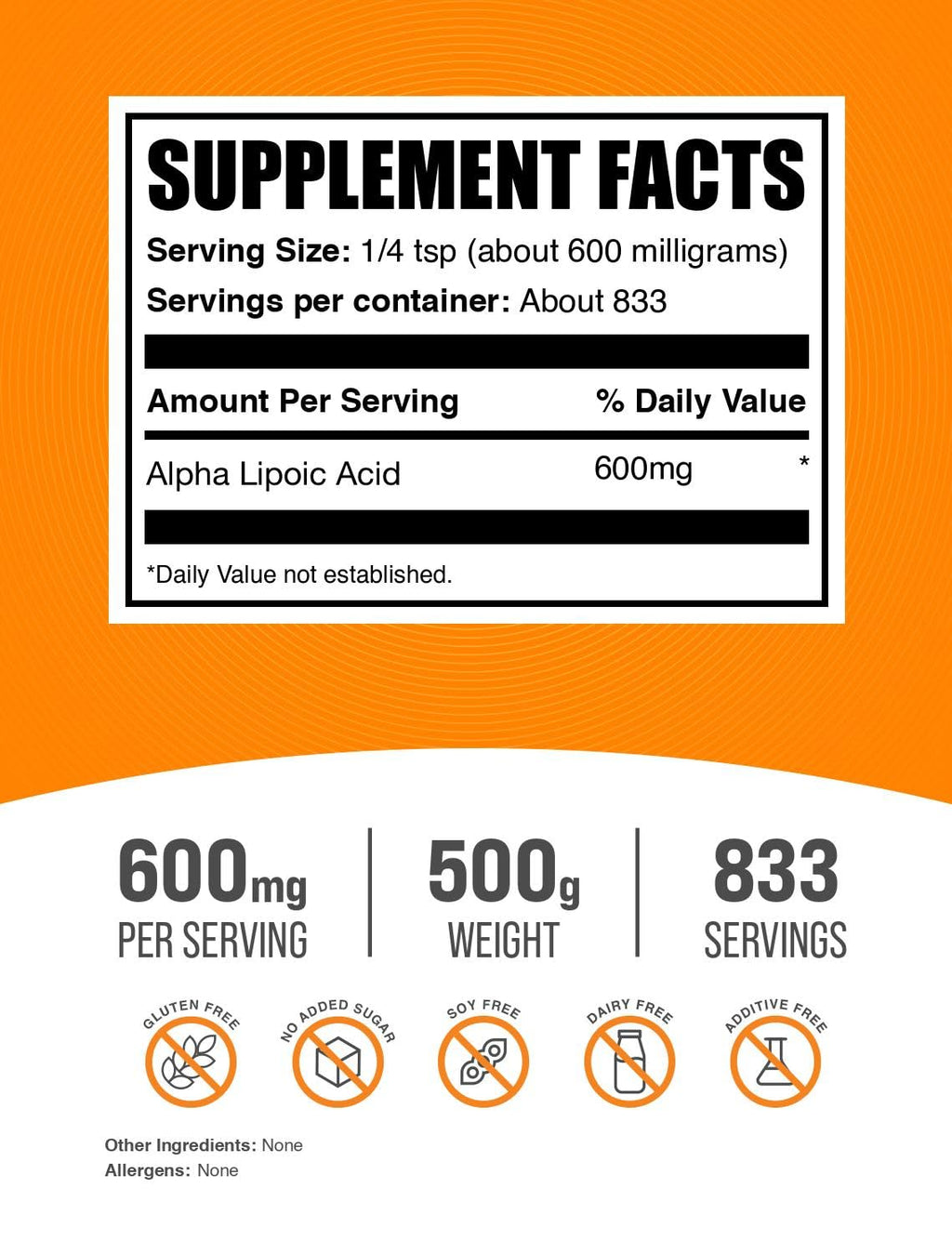 high potency alpha lipoic acid