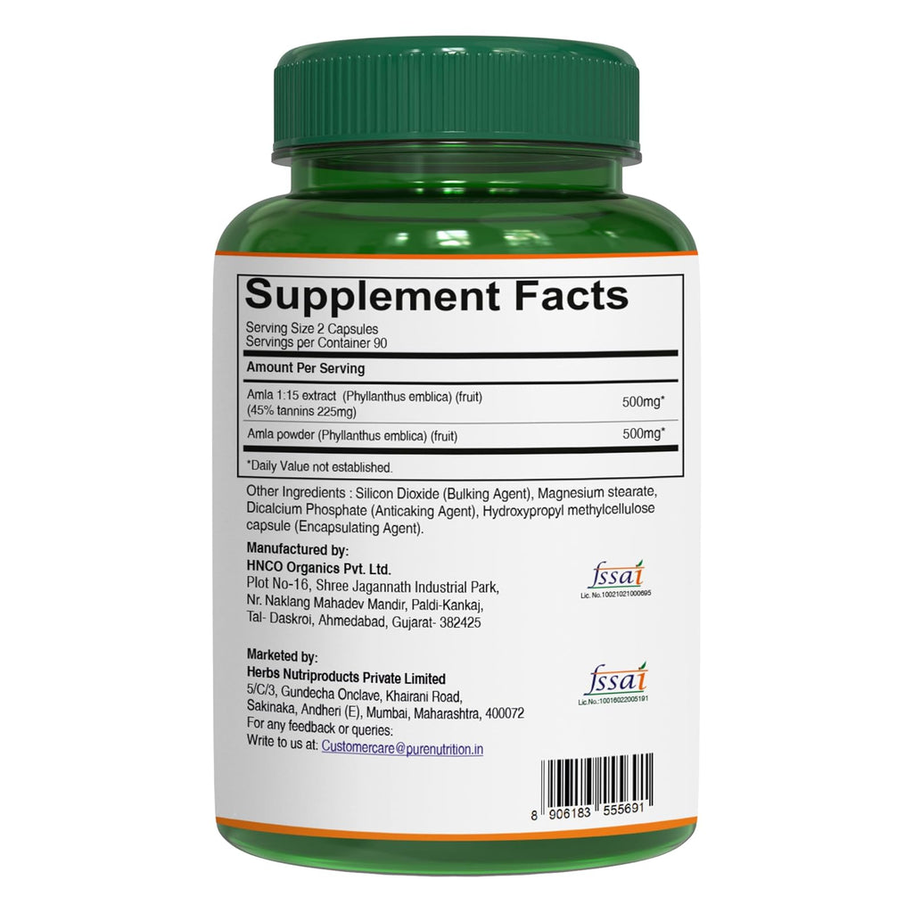 High potency Amla extract 1000 mg