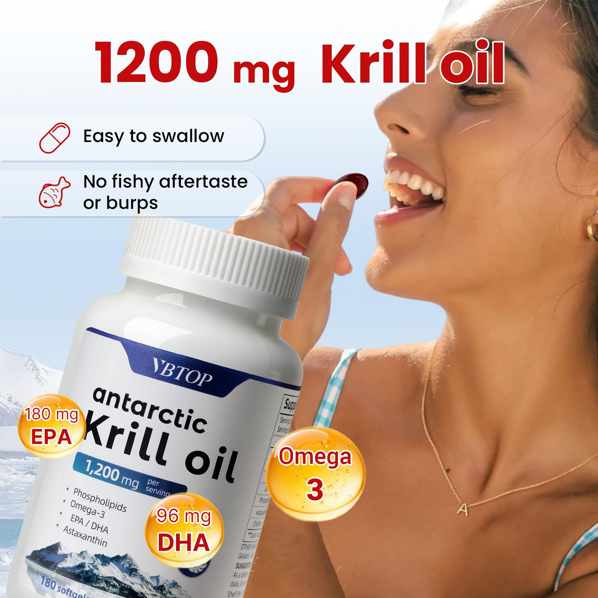 High potency Antarctic krill oil