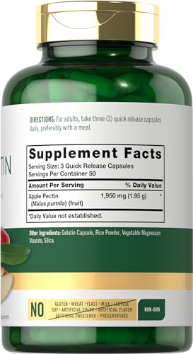 High potency apple pectin capsules