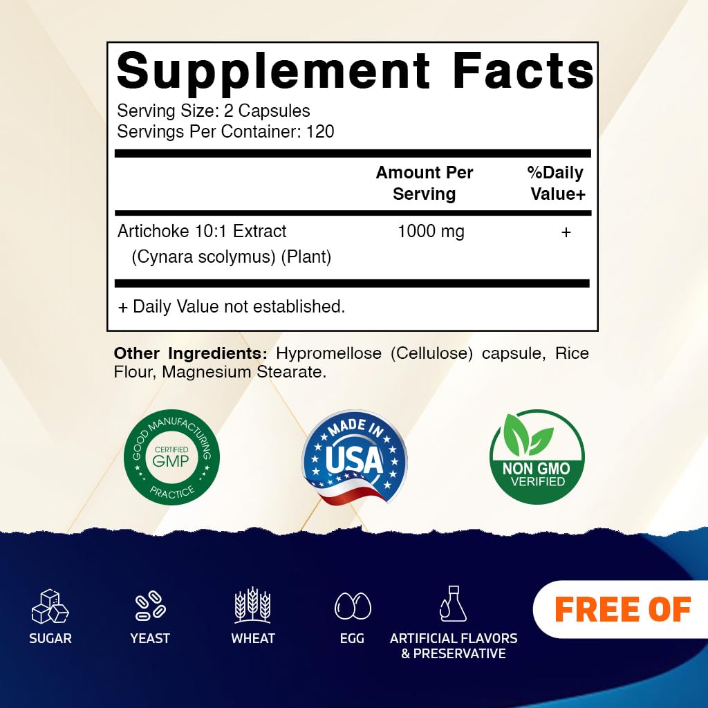 High potency artichoke supplement