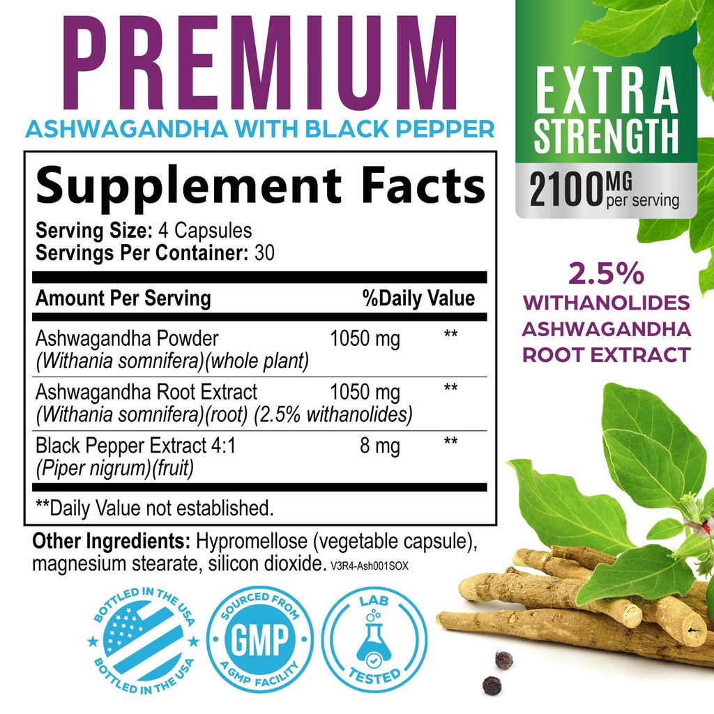 High potency Ashwagandha 1100 mg