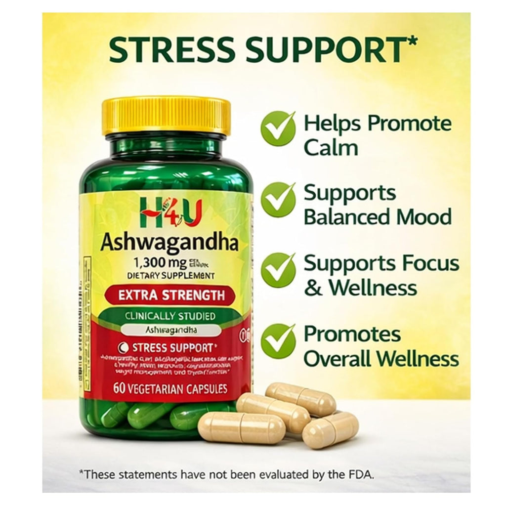 High potency ashwagandha 1300 mg supplement
