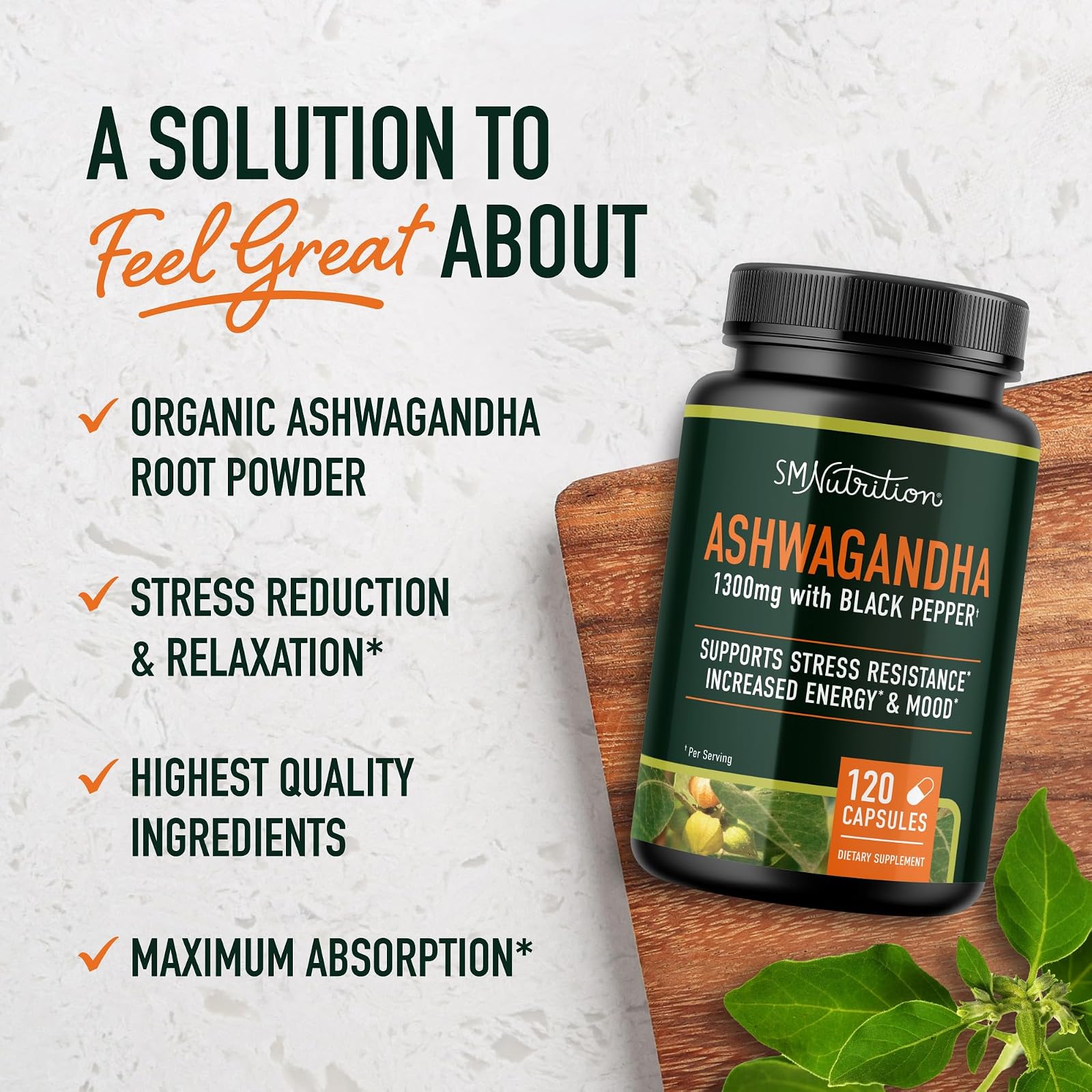 high potency ashwagandha 1300 mg