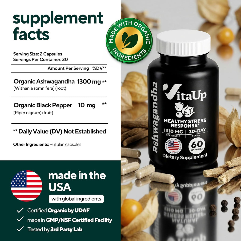 High potency ashwagandha 1310 mg