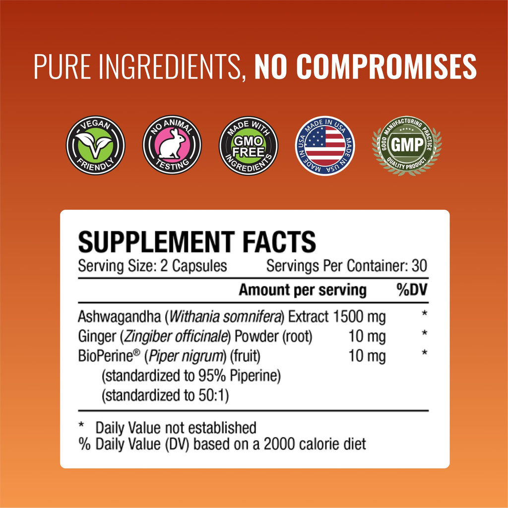 high potency ashwagandha 1500mg