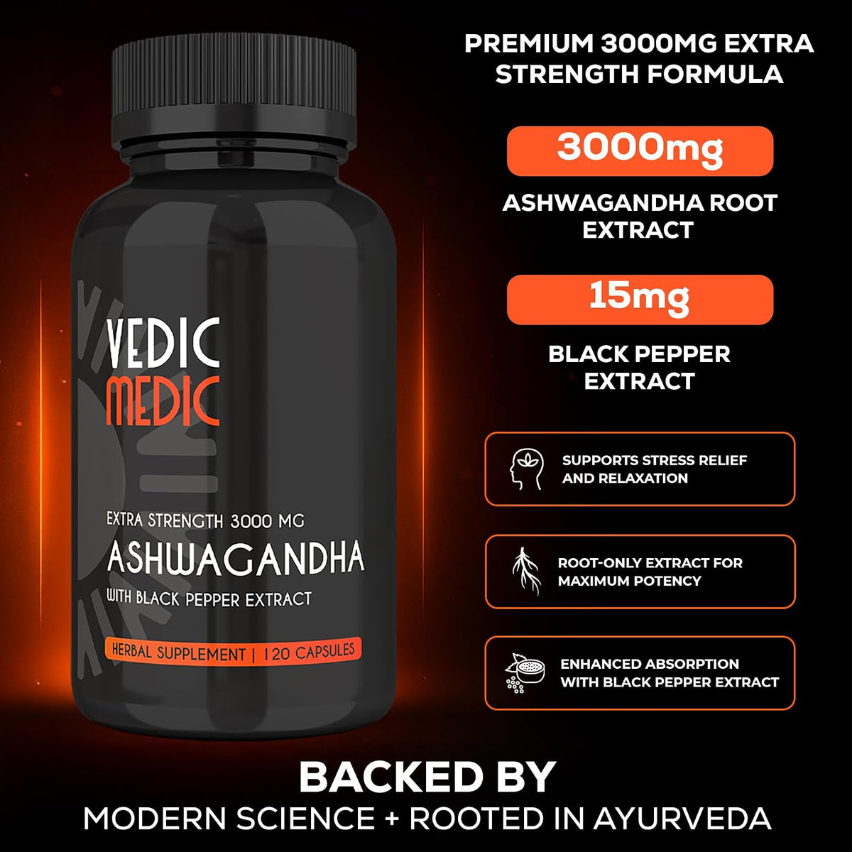 high potency ashwagandha 3000 mg benefits