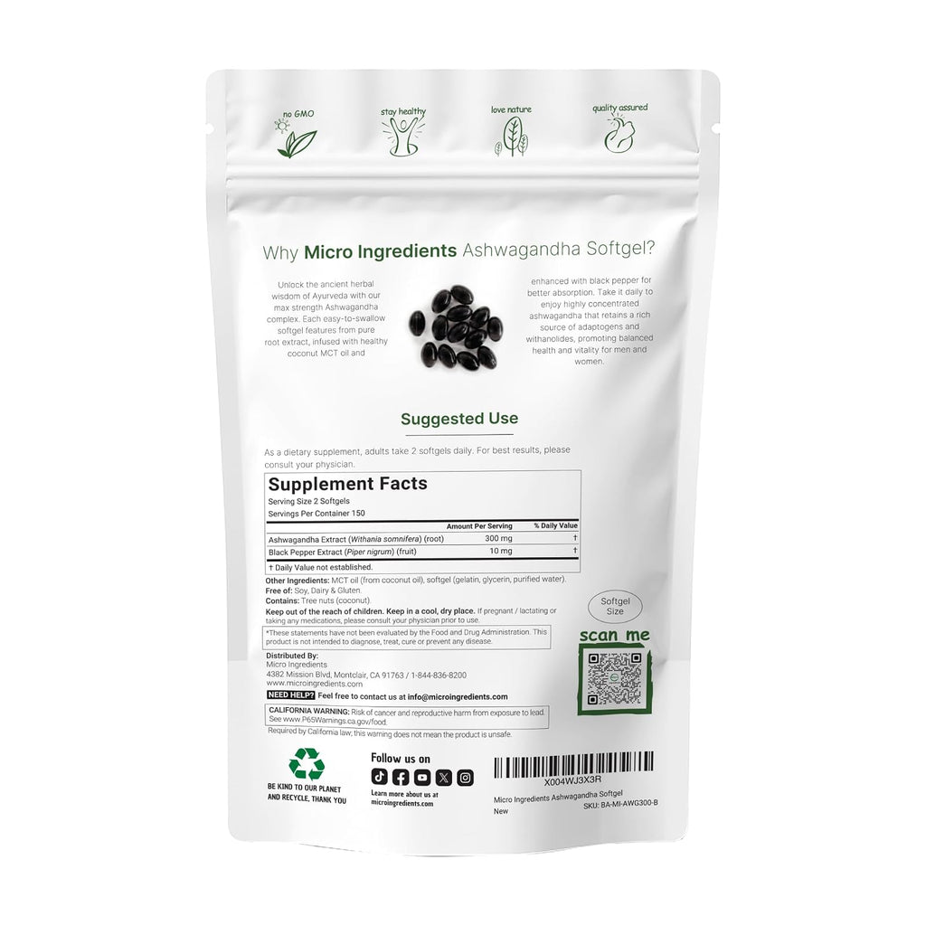 High potency ashwagandha capsules for wellness