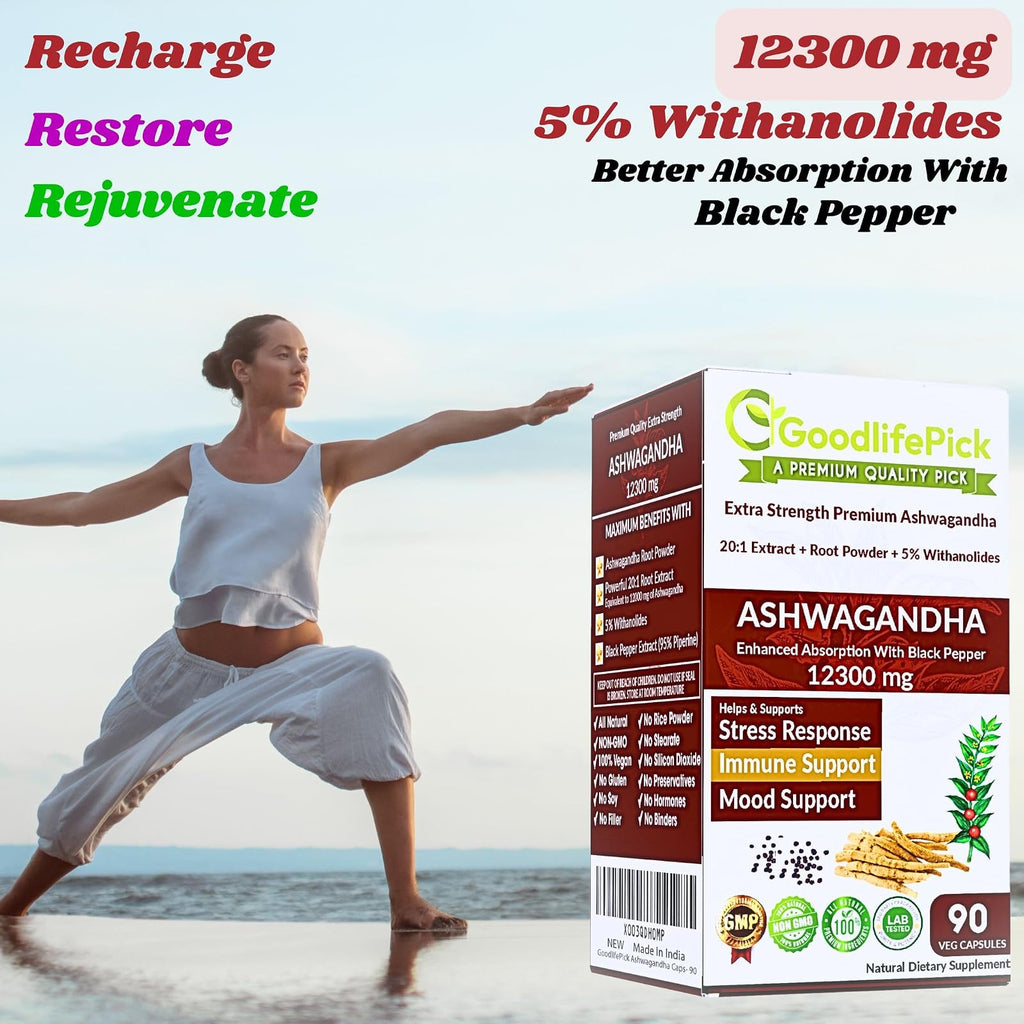High potency Ashwagandha capsules