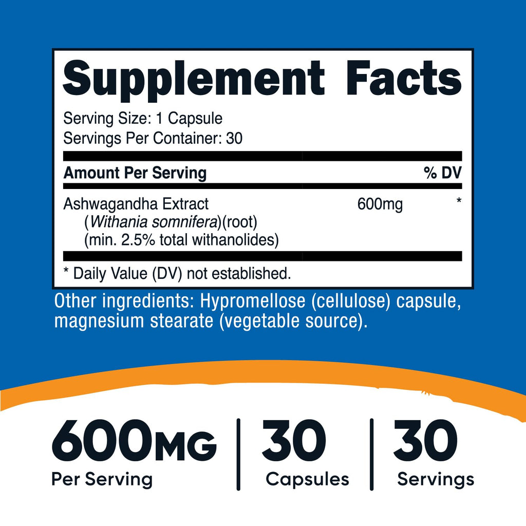 High potency ashwagandha for stress relief