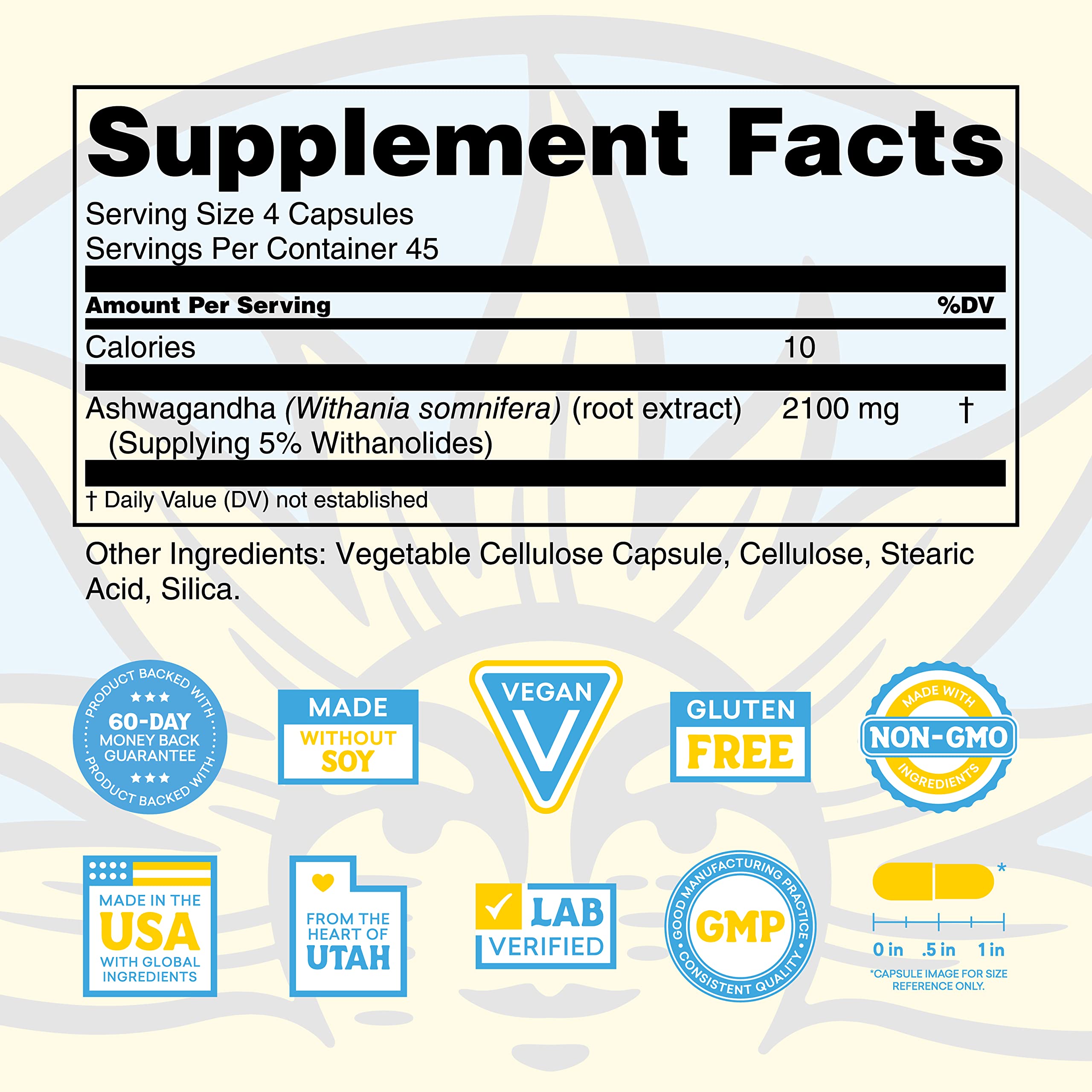 High potency ashwagandha root extract