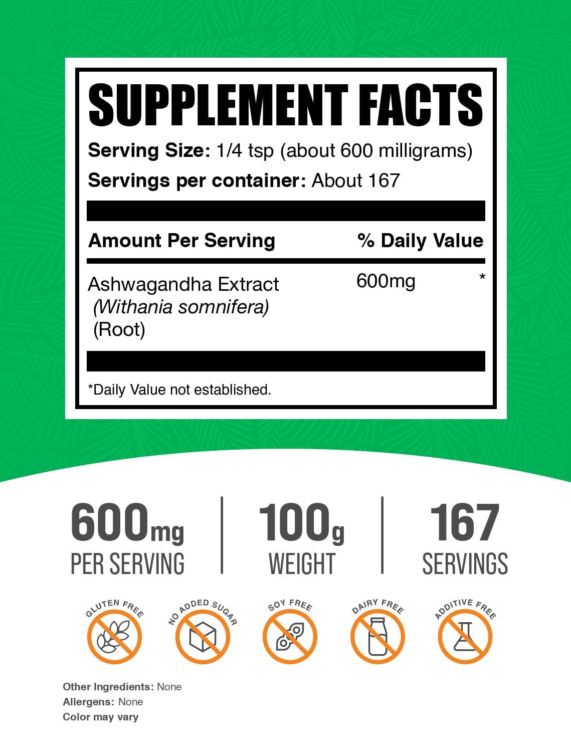 High potency ashwagandha root extract