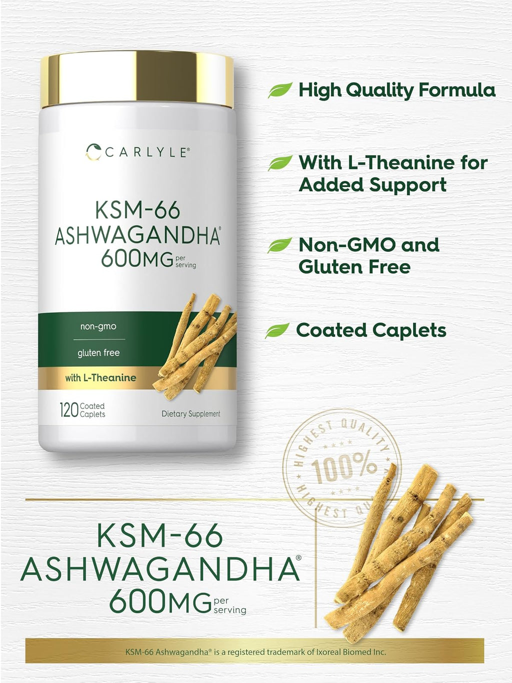 High potency ashwagandha root extract