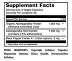 High potency Ashwagandha with black pepper