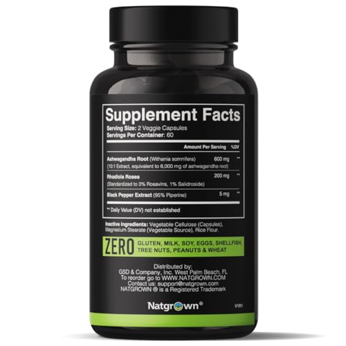 high potency ashwagandha with rosavins