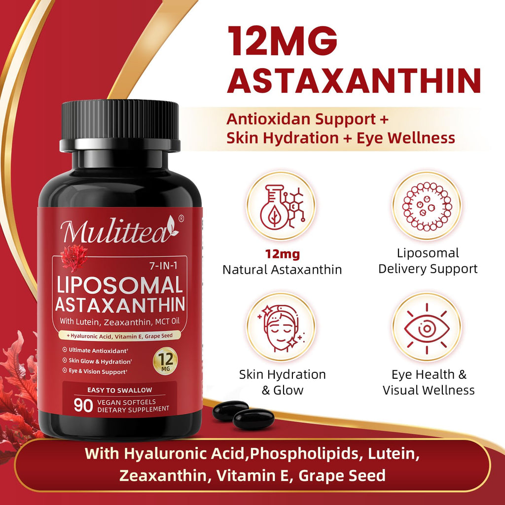 High potency astaxanthin antioxidant supplement