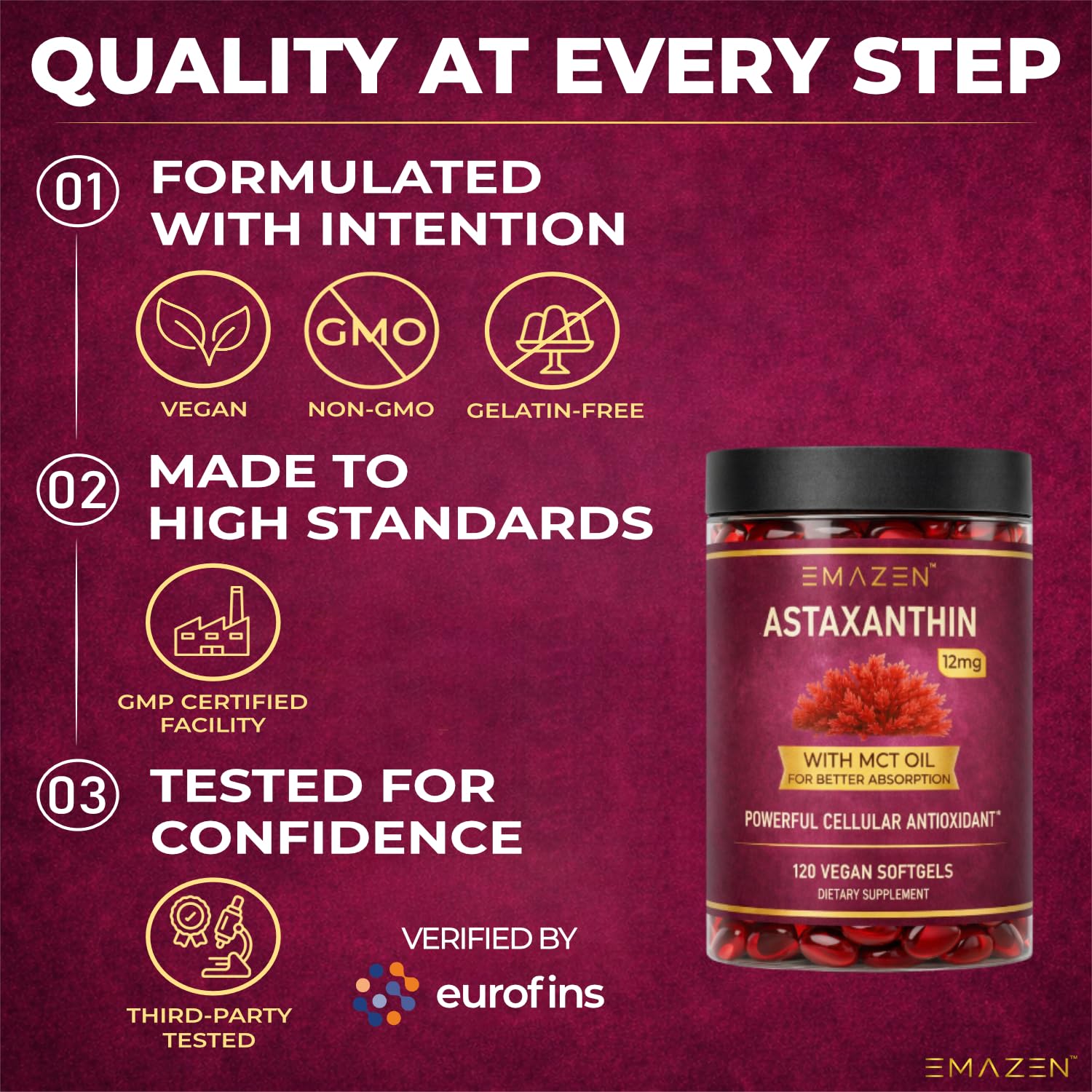 high potency astaxanthin for vitality
