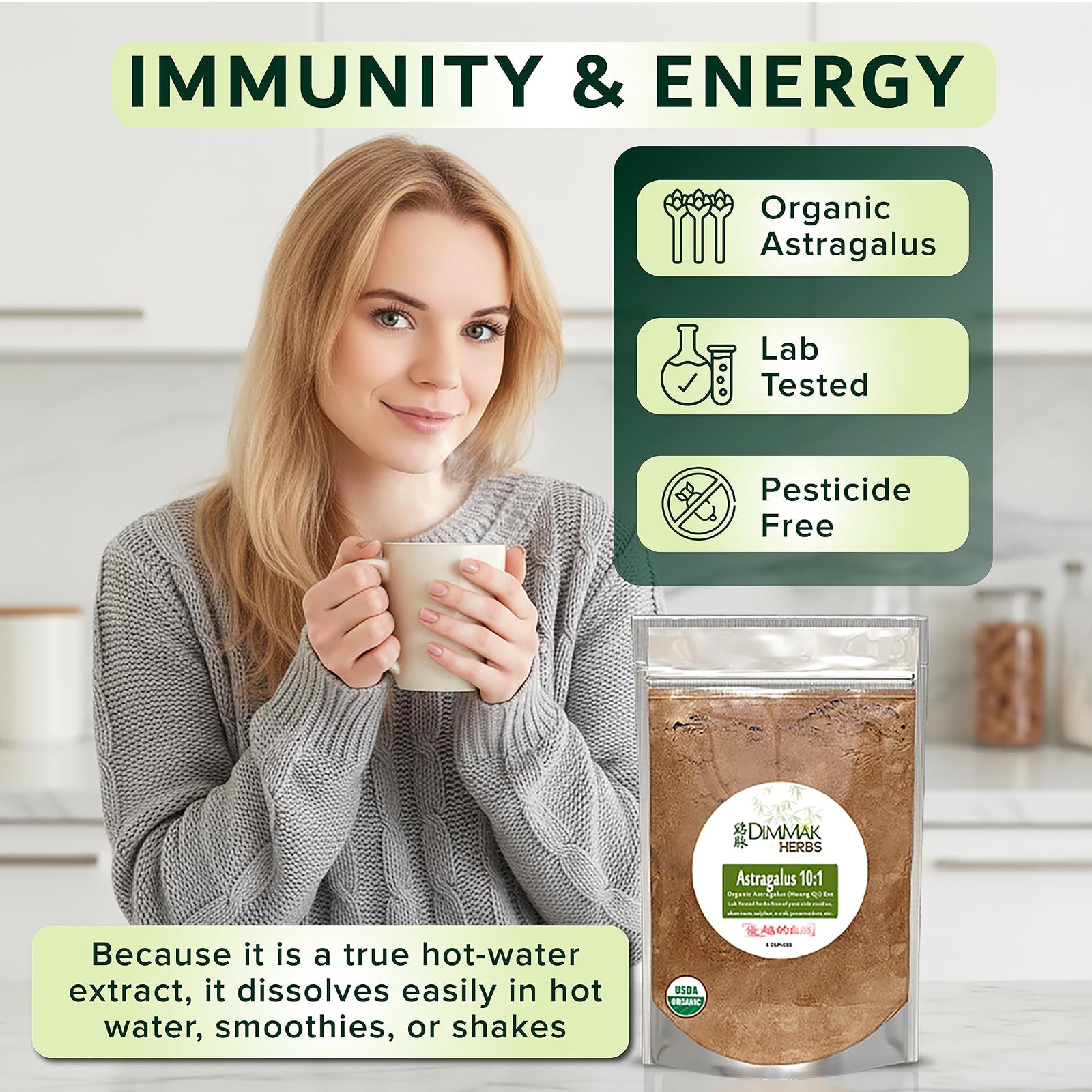 high potency astragalus root supplement