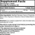 High potency B-1 vitamin supplement