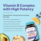 High potency B Complex vitamins 1000 mcg