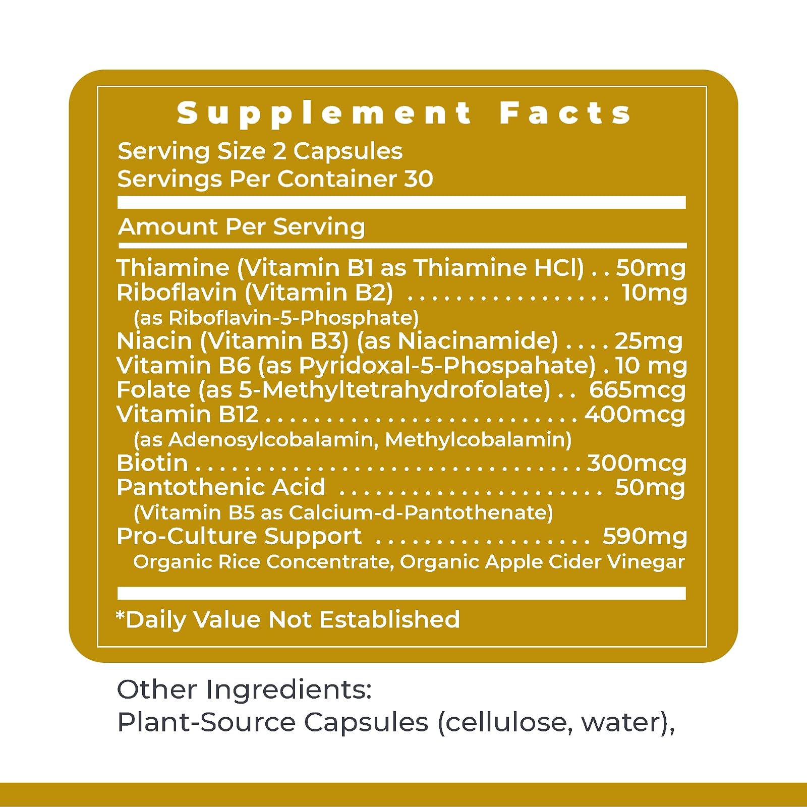 high potency b vitamins formula
