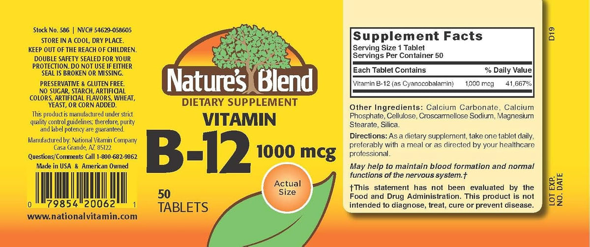 high potency B12 for energy