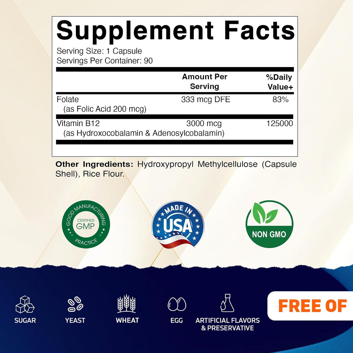 High potency B12 for energy