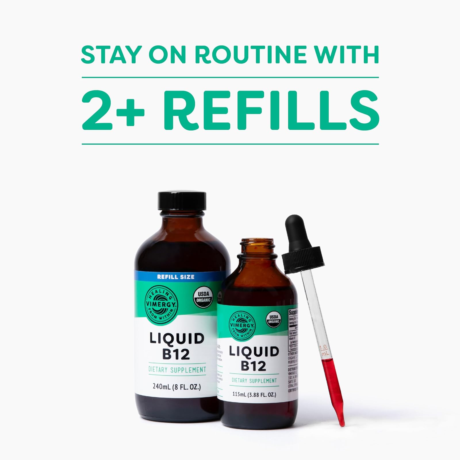 High potency B12 liquid supplement