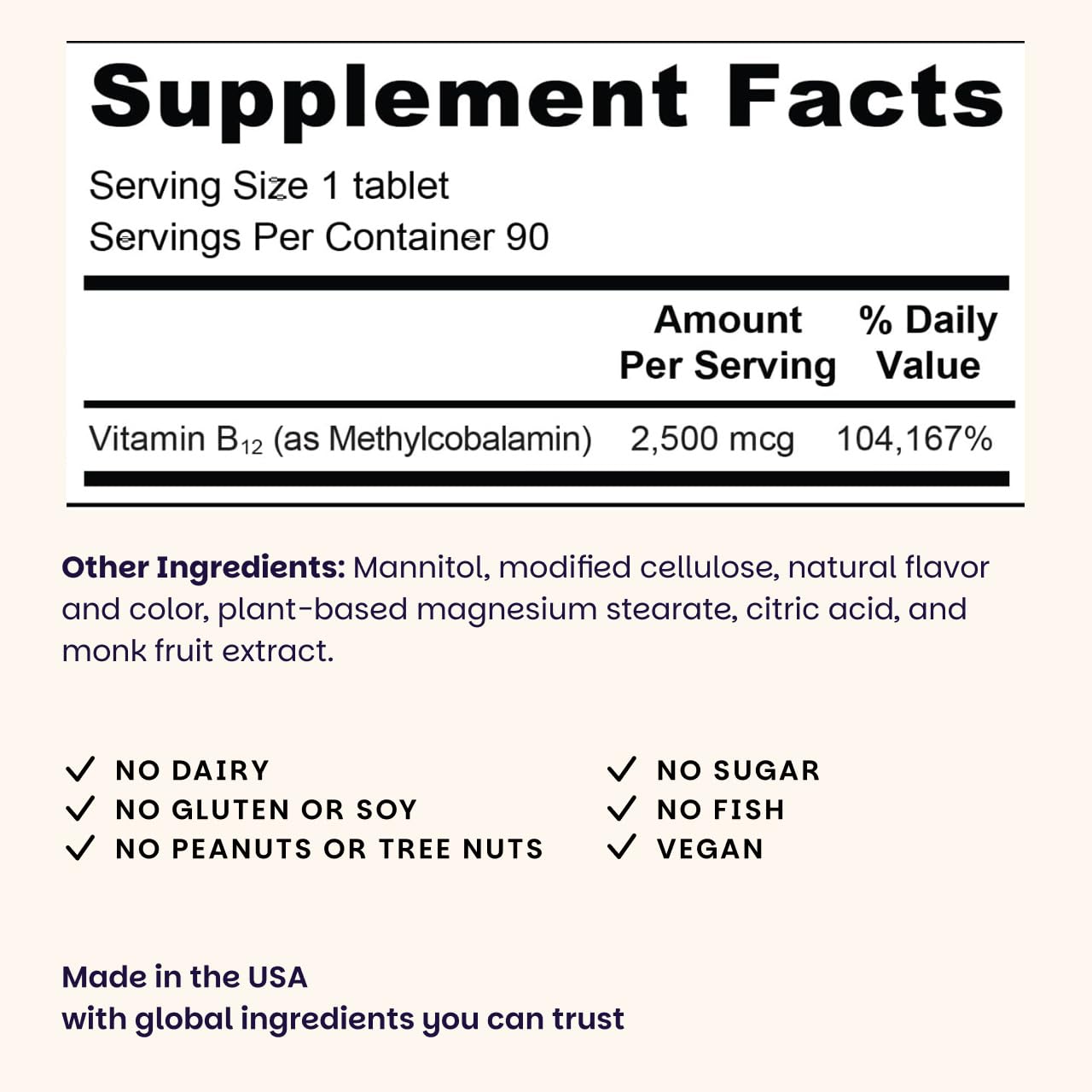 high potency B12 methylcobalamin