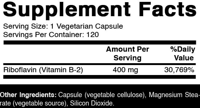high potency B2 supplement
