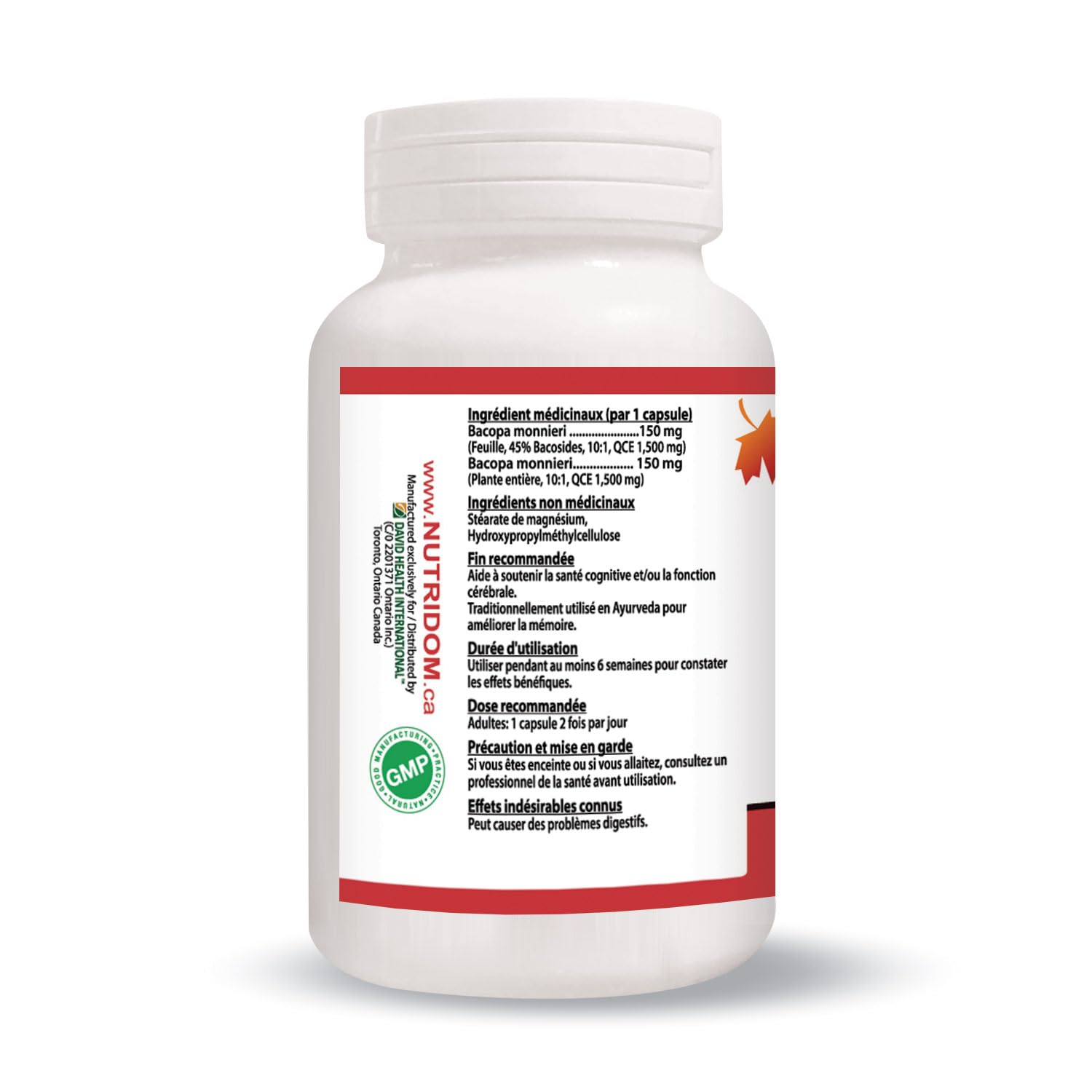 high potency bacopa monnieri with 45% bacosides