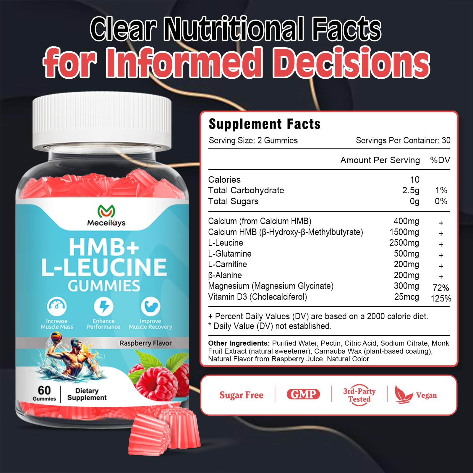 High potency BCAA gummies for athletes