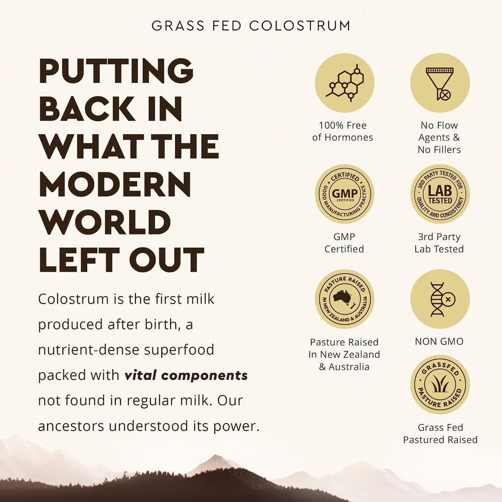 High potency beef colostrum supplement