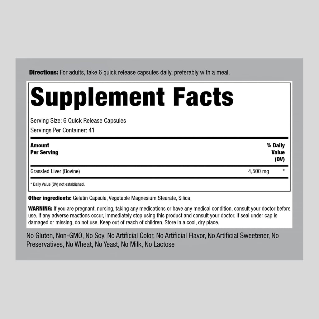 high potency beef liver vitamins