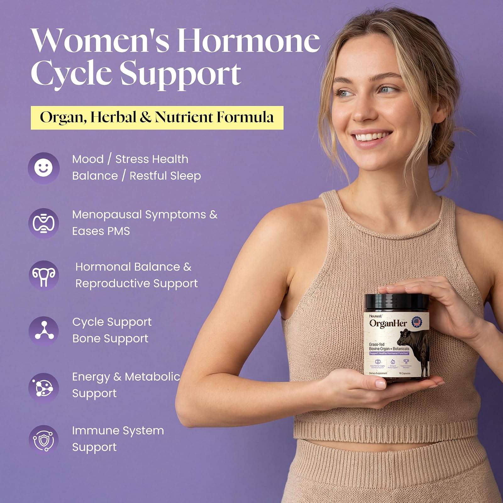 High potency beef organ capsules