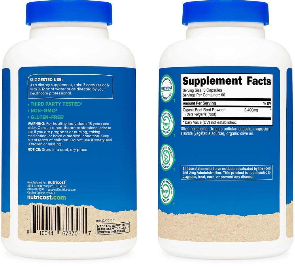 high potency beet root 2400 mg