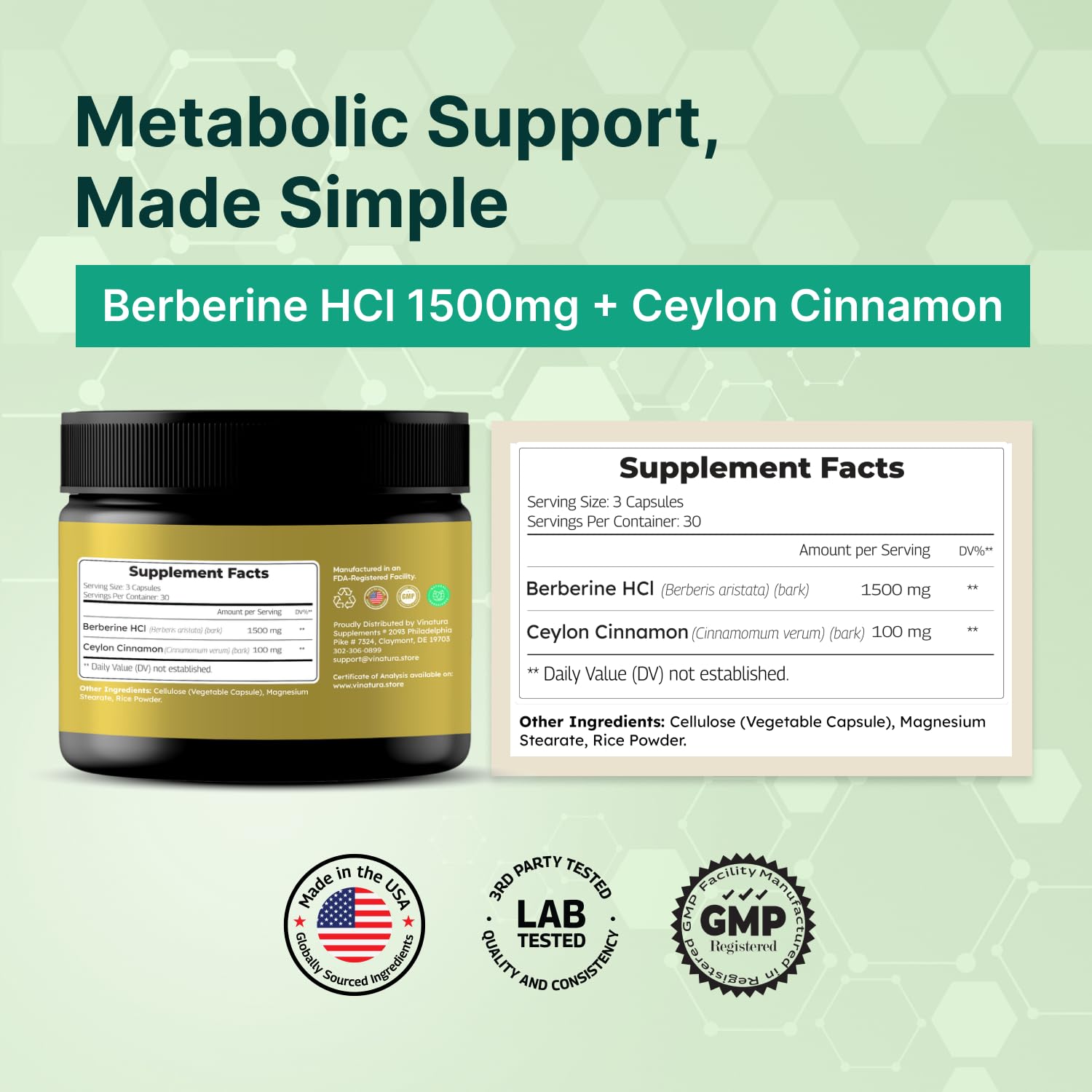 High potency berberine capsules Canada