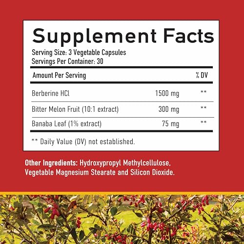 high potency berberine capsules for wellness