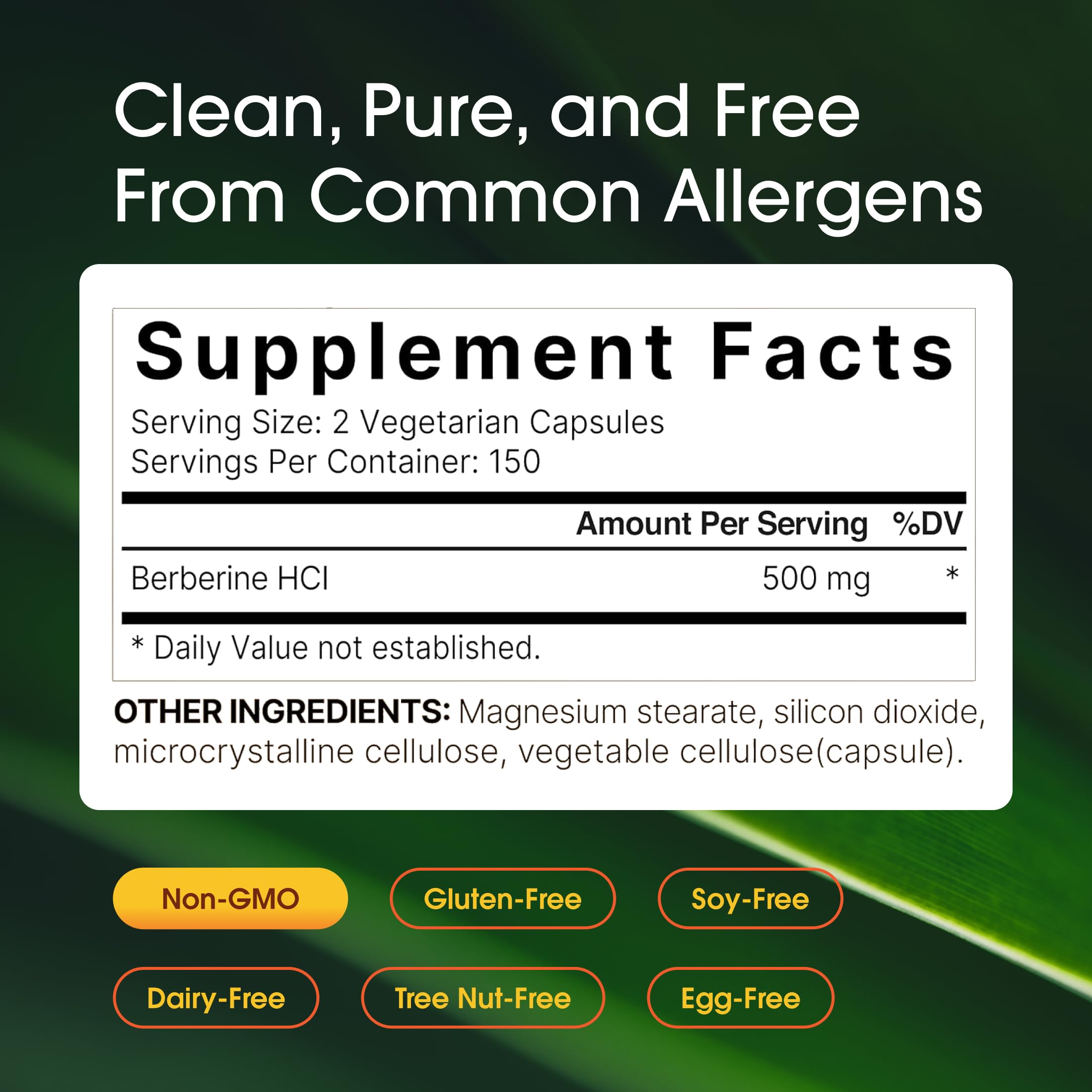 High potency Berberine for health
