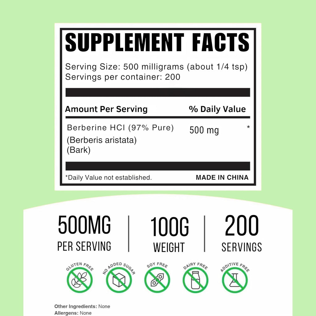 high potency berberine hcl benefits