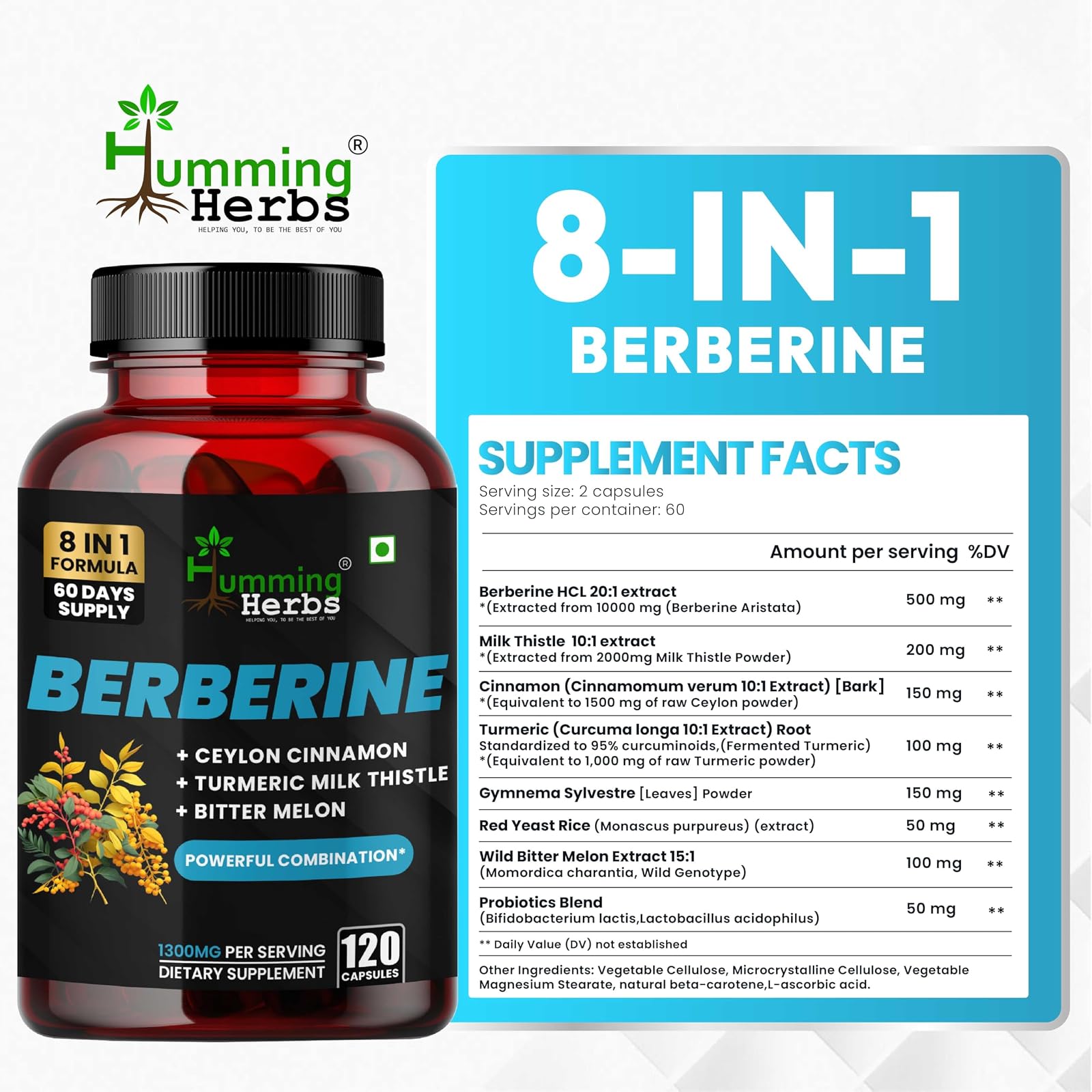 high potency berberine supplement 1300 mg