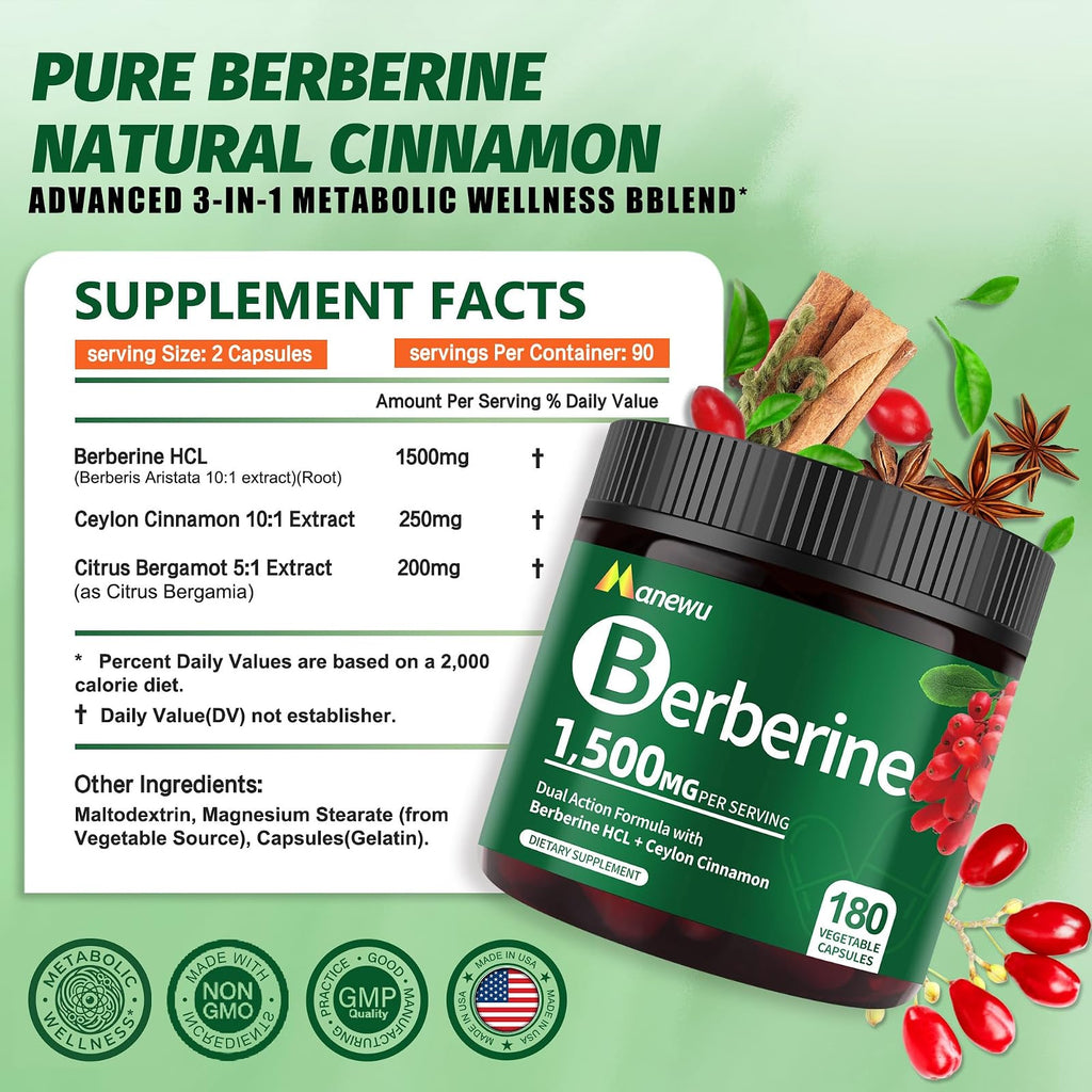 High potency berberine supplement