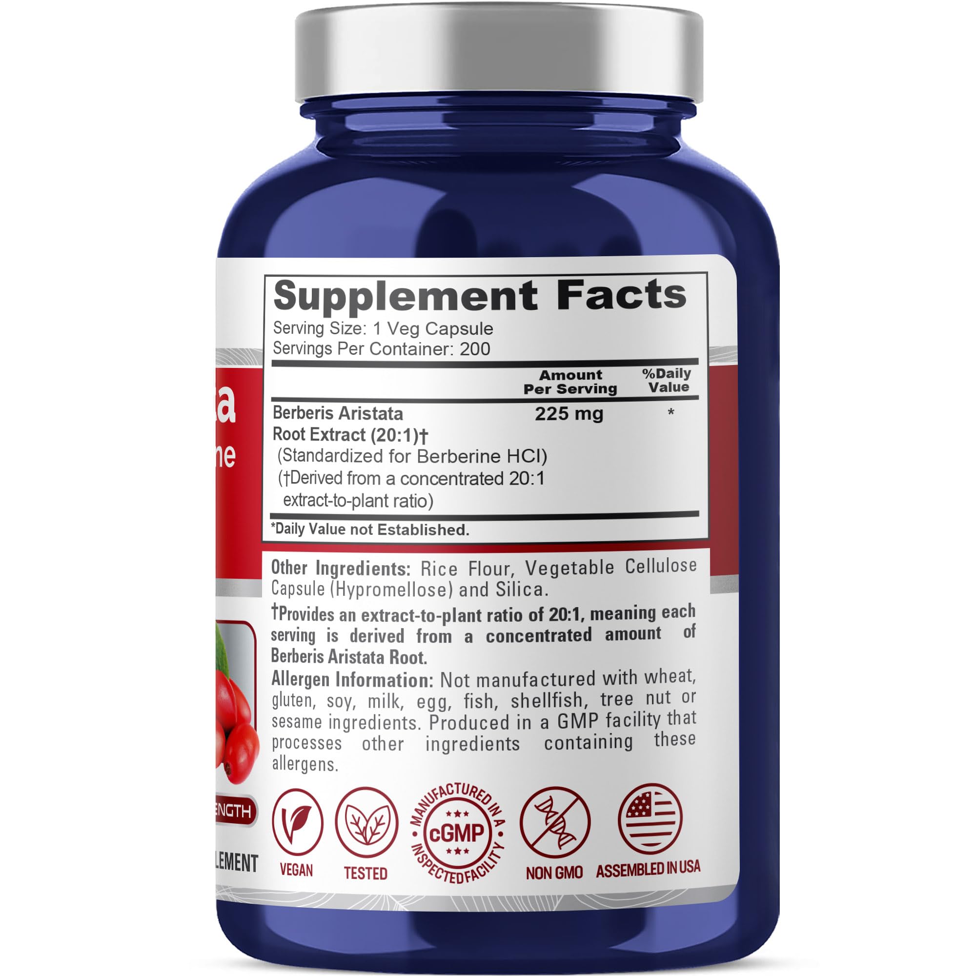 High potency Berberis Aristata extract